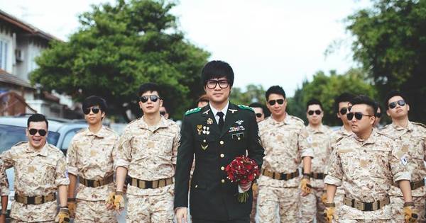 Check Out Jinnyboy's 'Descendants Of The Sun' Themed Wedding (Yes, He's ...