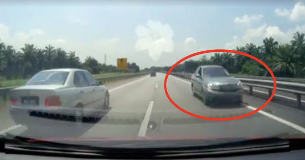 Watch The Scary Moment A Car Came Speeding From The OPPOSITE Direction ...