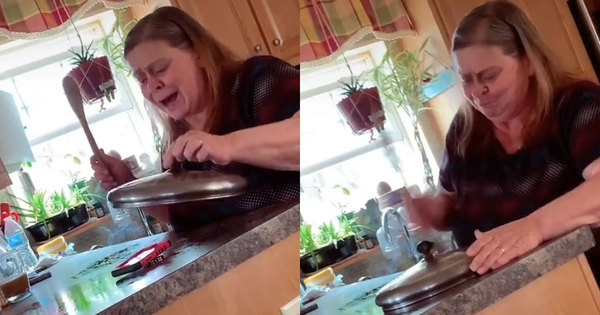 [VIDEO] Mother Weaponises A Pot Lid And Spatula To Get Back At Scam Callers