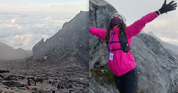 [VIDEOS] Snow On Mount Kinabalu Put Smiles On Climbers' Faces