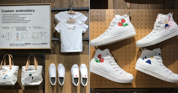 MUJI Can Custom-Embroider Shoes & Other Fabric Items For Just RM15