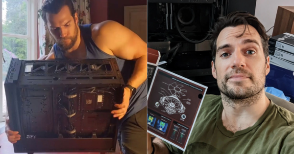 [PHOTOS] Henry Cavill And His PC. That's It. That's The Story.
