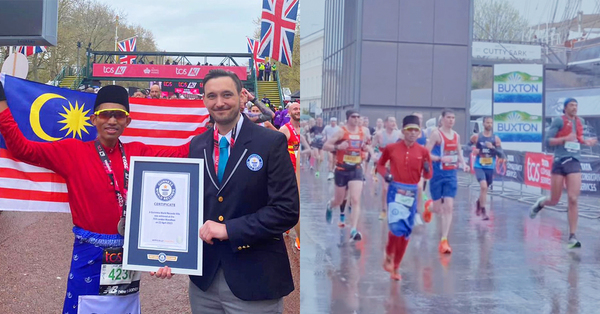 Malaysian Earns Guinness World Record For Running London Marathon In ...