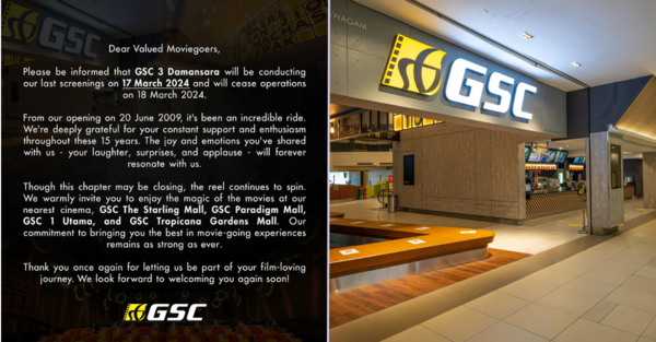 GSC 3 Damansara Mall Branch Will Officially Close Down On 18 March ...