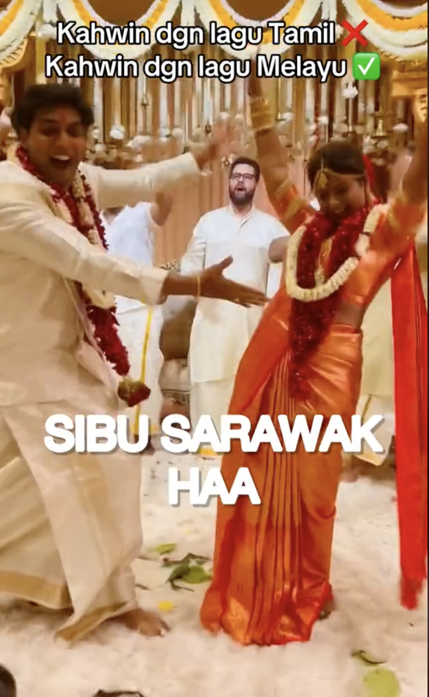 Majlis Perkahwinan Pasangan India Ini Buka Lagu Melayu, Ramai Ikut ...
